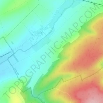 Spada topographic map, elevation, terrain